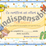 Certificats de félicitations – L'Indispensable