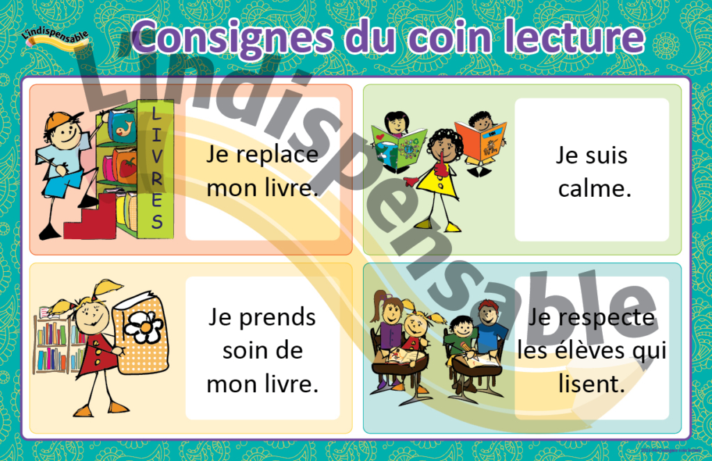 Les consignes du coin lecture – L'Indispensable