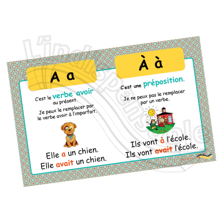 Homophones A / À – L'Indispensable