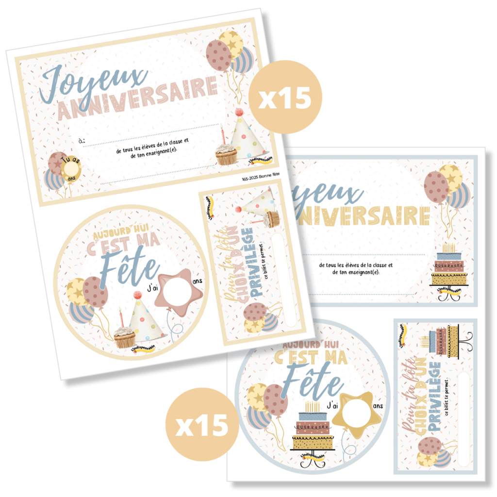 Certificats Bonne fête – L'Indispensable